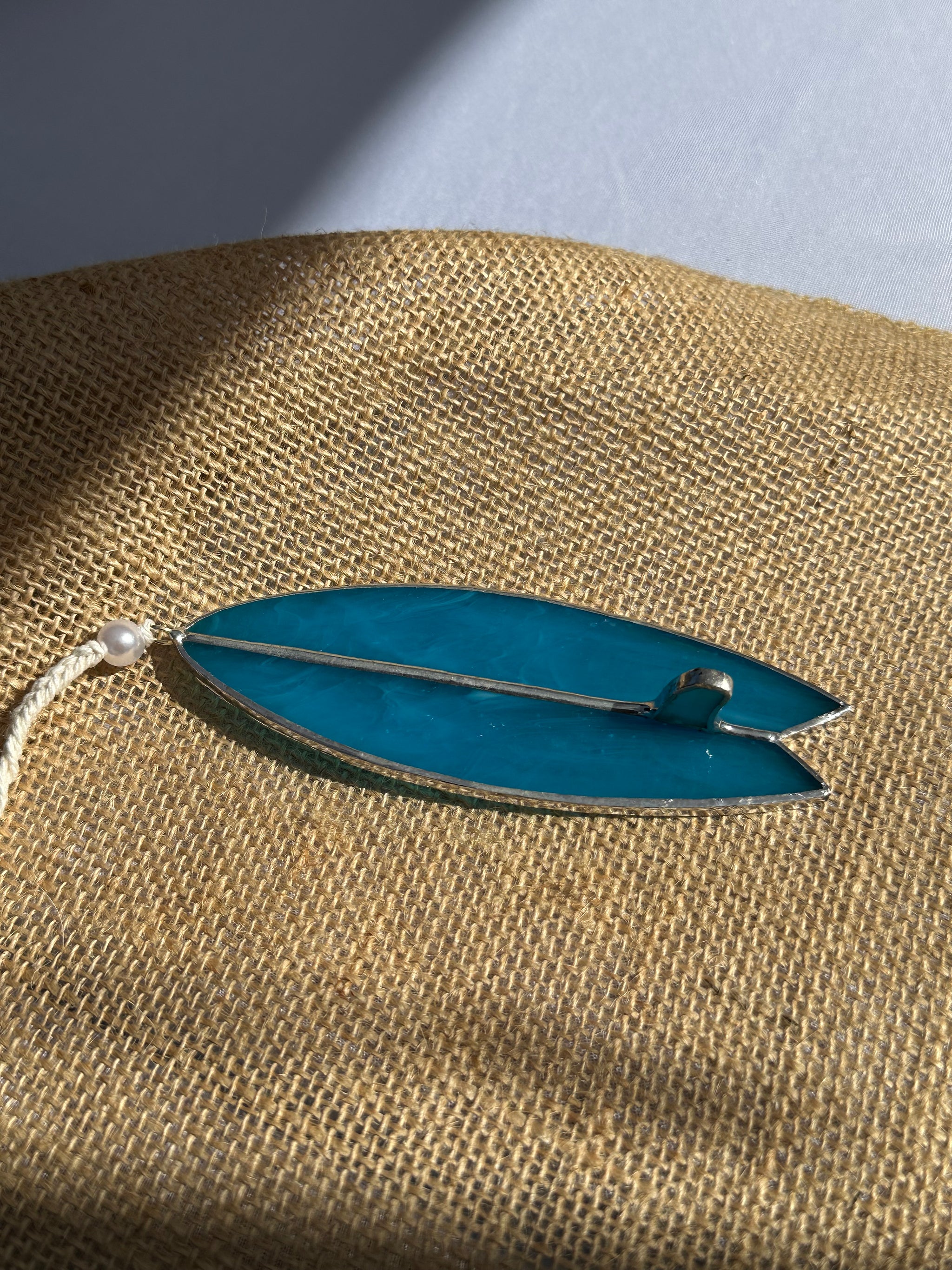 Blue Lagoon Stained Glass Surfboard – Sun Carvers