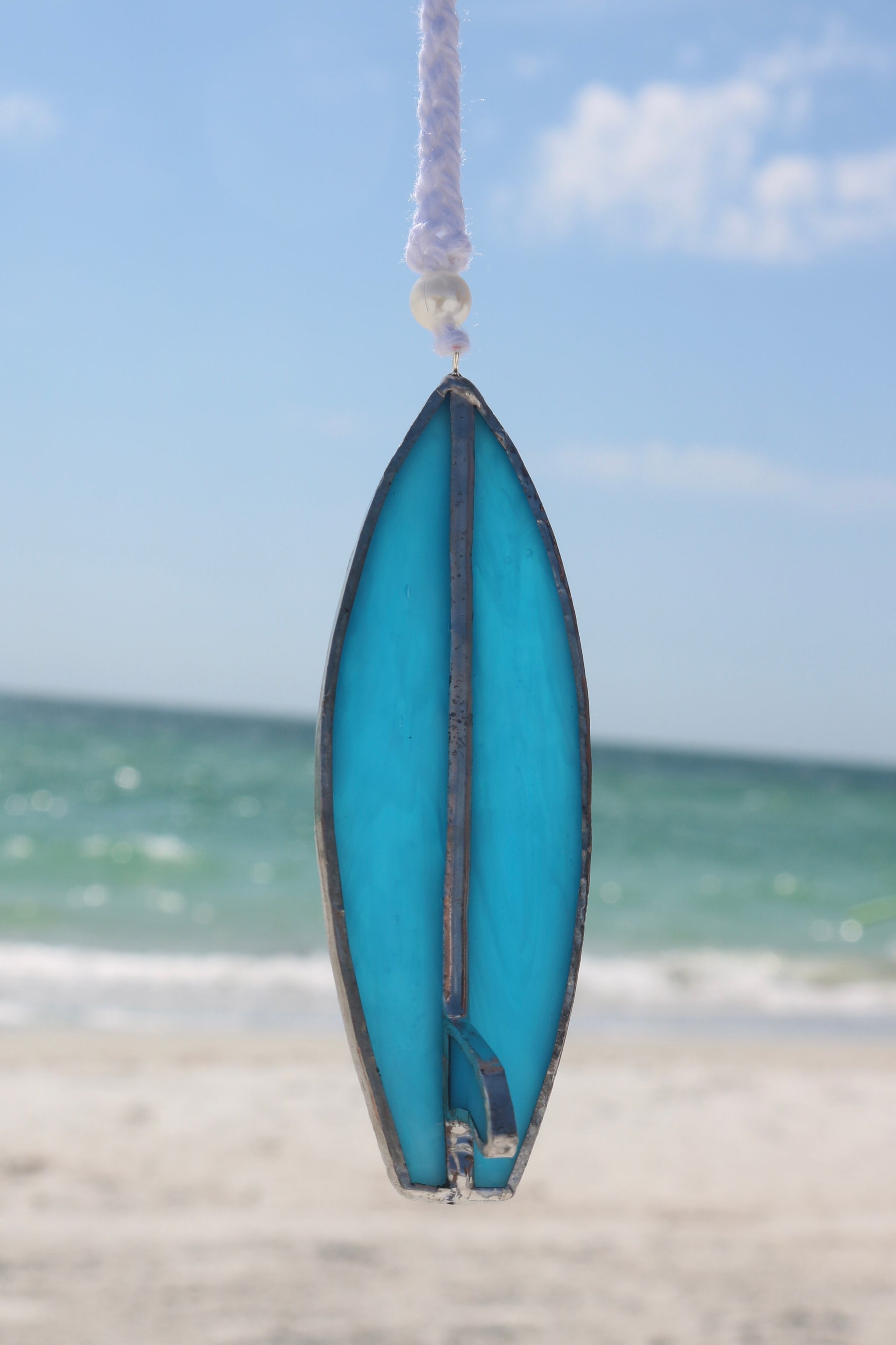Blue Lagoon Squash Tail Stained Glass Surfboard – Sun Carvers